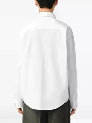 AMI Paris Boxy Cotton Shirt With De Coeur