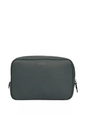 Smythson Organiser Tech Leather Pouch - Green