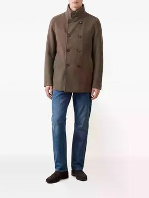 Herno Double-breasted High-neck Coat