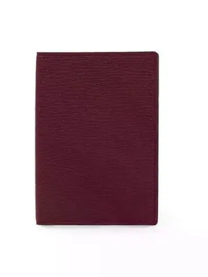 Smythson Ludlow Leather Passport Cover - Red