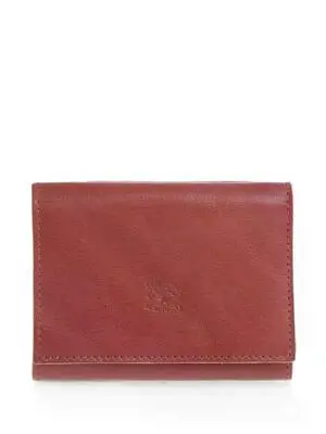 Il Bisonte Logo-embossed Leather Wallet - Red