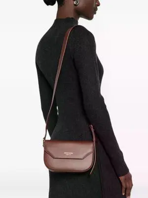 Emporio Armani Leather Shoulder Bag - Brown