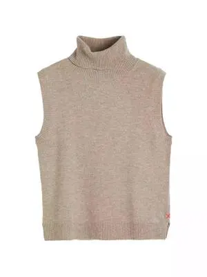Chinti & Parker High-neck Sleeveless Sweater - Neutrals