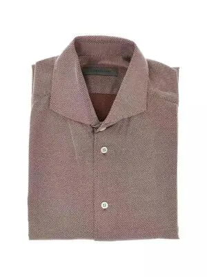 Corneliani Patterned Button-up Shirt - Red