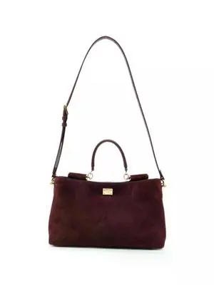 Dolce & Gabbana Vittoria Logo-plaque Tote Bag - Red
