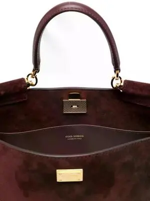 Dolce & Gabbana Vittoria Logo Plaque Tote Bag