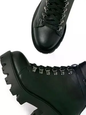 ALTERCORE Enid Buckle-strap Lace-up Boots