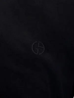 Giorgio Armani Logo-embroidered Virgin Wool Sweater