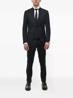 Corneliani Mandarin-collar Three-piece Suit