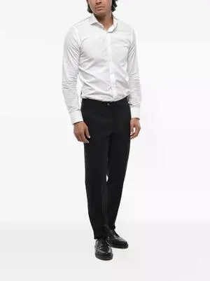 Corneliani Virgin Wool Trousers - Black