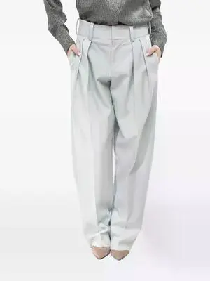 SUPER BLOND Double-pleated Virgin Wool Trousers
