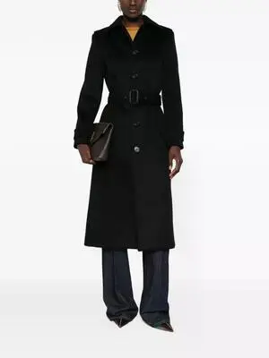 Saint Laurent Belted Single-breasted Coat