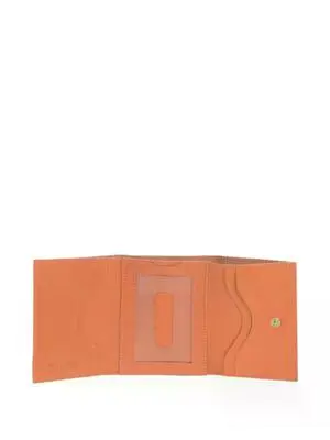 Il Bisonte Logo-debossed Leather Wallet - Orange