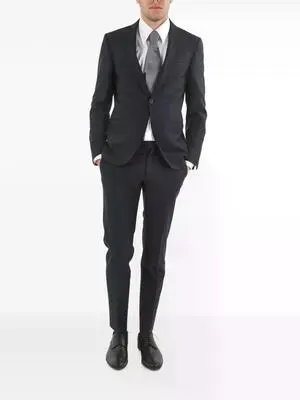 Corneliani Cerim Shawl-lapel Wool Suit - Blue