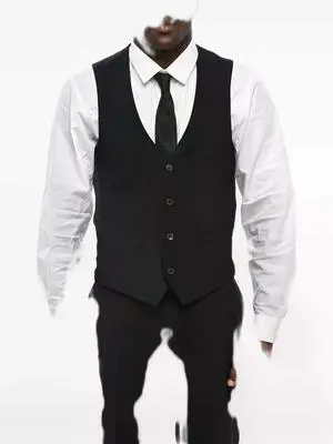 Corneliani V-neck Waistcoat - Black