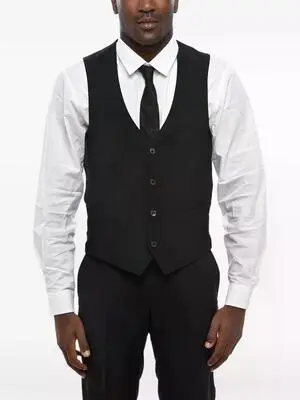 Corneliani V-neck Waistcoat - Black