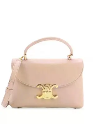 Celine Nino Top Handle Bag Leather Teen Satchel - Neutrals