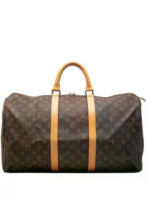 LOUIS VUITTON 1996 Monogram Keepall 50 Travel Bag - Brown