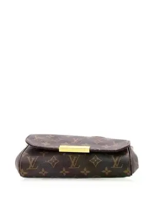 LOUIS VUITTON Monogram Canvas Pm Clutch Bag - Brown