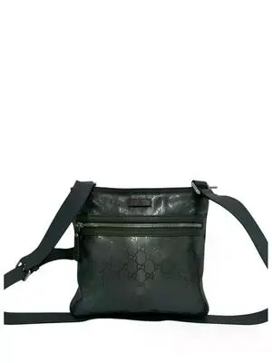 Gucci 2000-2010 Gg Imprime Crossbody Bag - Black