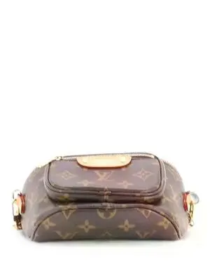 LOUIS VUITTON Bum Bag Monogram Canvas Mini Belt Bag - Brown
