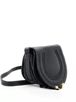 Chloé Marcie Leather Mini Crossbody Bag - Black