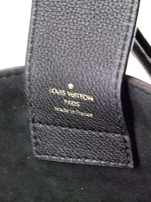 LOUIS VUITTON Damier Riverside Handbag With Leather Tote - Black