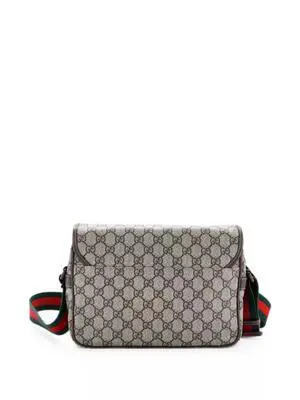 Gucci Gg Coated Canvas Messenger Bag