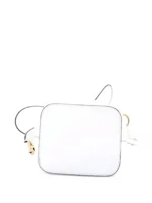 Fendi Mon Tresor Leather Mini Bucket Bag - White