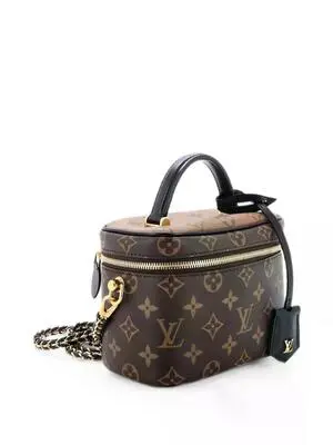 LOUIS VUITTON Vanity Handbag Reverse Monogram Canvas Pm Satchel
