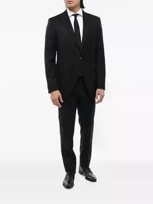Corneliani Peak-lapel Single-breasted Jacket - Black