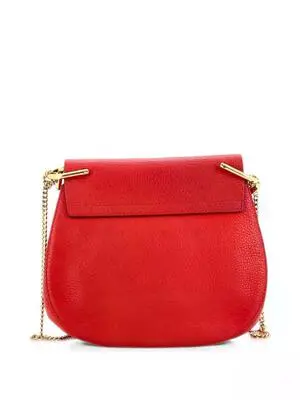 Chloé Drew Leather Small Crossbody Bag - Red
