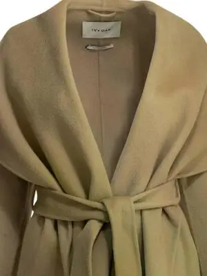 IVY OAK Belted Shawl-collar Coat