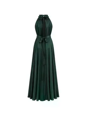 SA SU PHI Frida Pleated Maxi Dress - Green