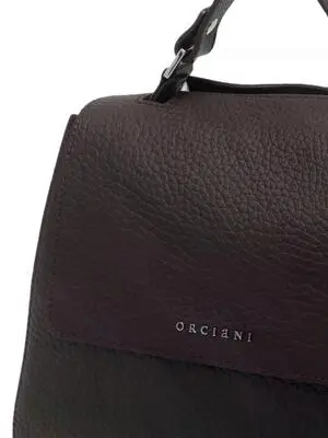 Orciani Sveva Pebbled Leather Clutch Bag