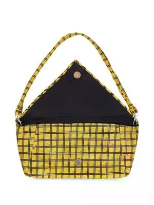 Vintage Geometric-print Envelope Shoulder Bag