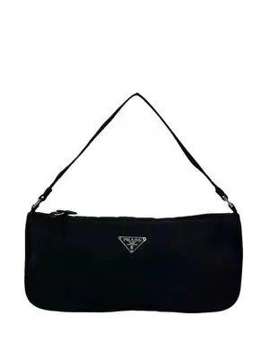 Prada 2000-2013 Tessuto Pochette Shoulder Bag - Black