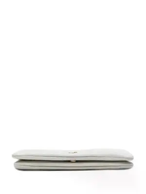 Saint Laurent 2024 Mini Grained Lambskin Calypso Shoulder Bag - White