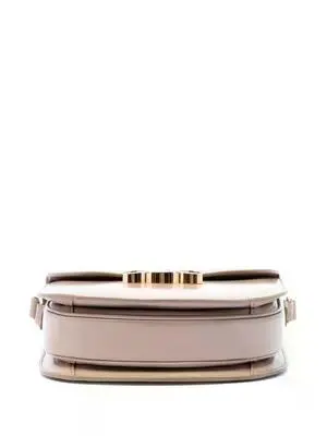Celine Shiny Calfskin Triomphe Besace Clea Crossbody Bag - Neutrals