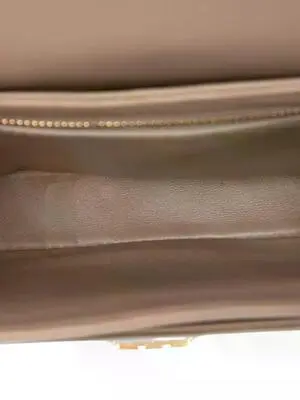 Celine Shiny Calfskin Triomphe Besace Clea Crossbody Bag - Neutrals