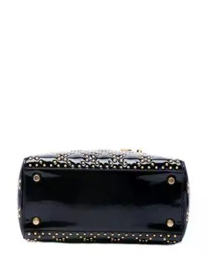 Dior Patent Cannage Studded Lady Satchel