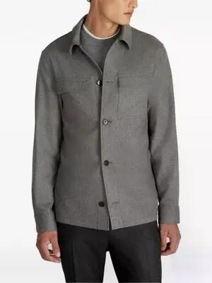 SLOWEAR Flannel-wool Shirt Jacket