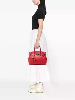 Hermès Togo Leather Birkin 30 Handbag - Red