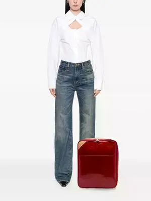 LOUIS VUITTON Monogram Vernis Pégase 45 Travel Bag - Red
