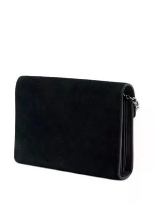 Gucci Suede Dionysus Wallet On Chain Crossbody Bag - Black