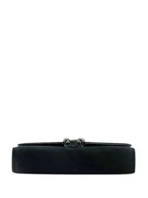 Gucci Suede Dionysus Wallet On Chain Crossbody Bag - Black