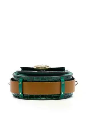 Chloé 2020 Small Croc Embossed Leather Tess Satchel