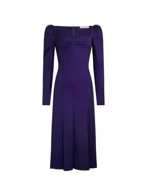 Philosophy Di Lorenzo Serafini Sweetheart-neck Midi Dress - Purple