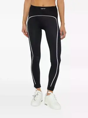 Off-White Logo-print Panelled Leggings