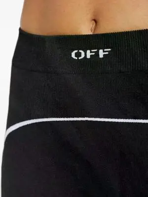 Off-White Logo-print Panelled Leggings